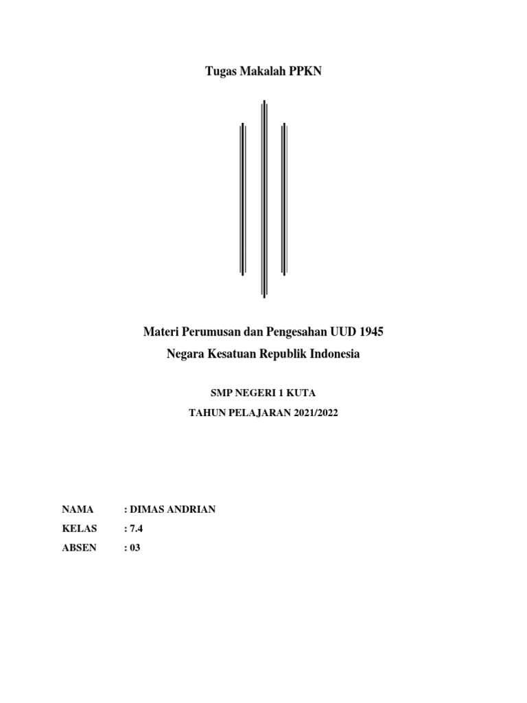 Dimas Andrian - Tugas Makalah PPKN | PDF | Politik | Ilmu Sosial