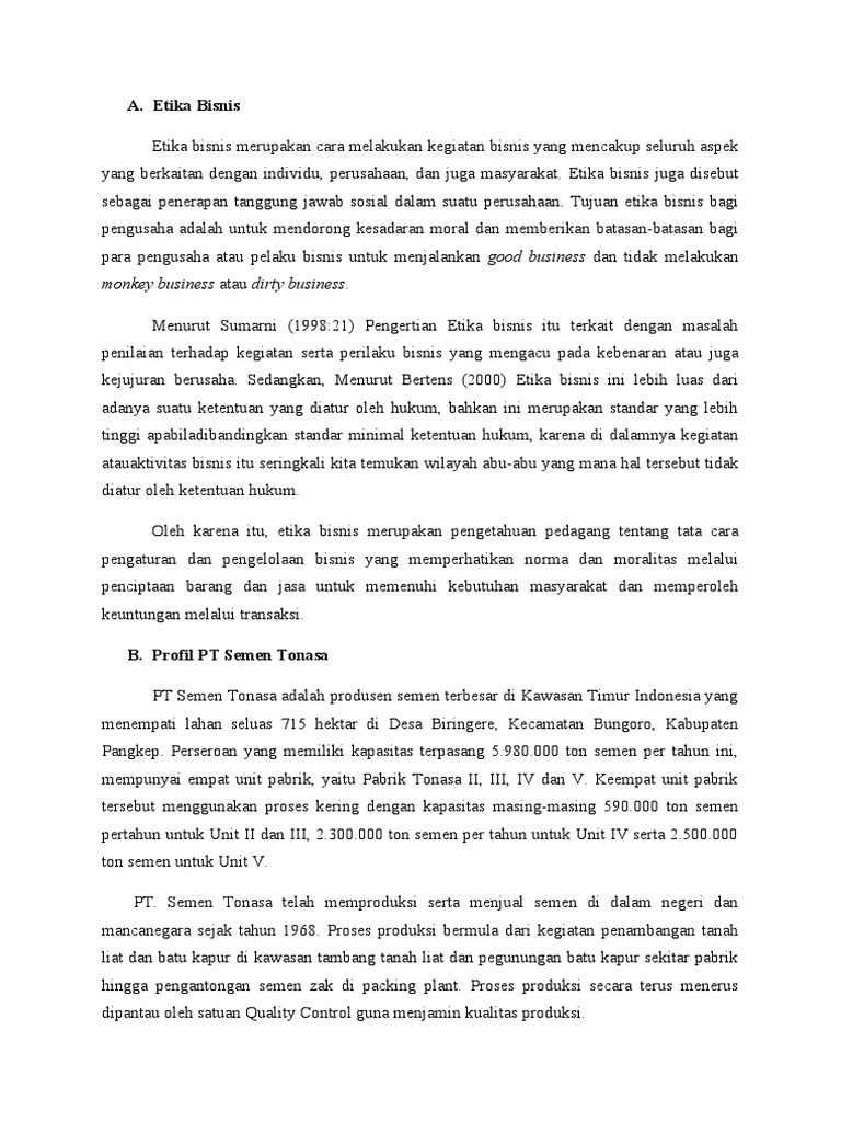 Etika Bisnis 2021 | PDF | Karier & Perkembangan | Bisnis