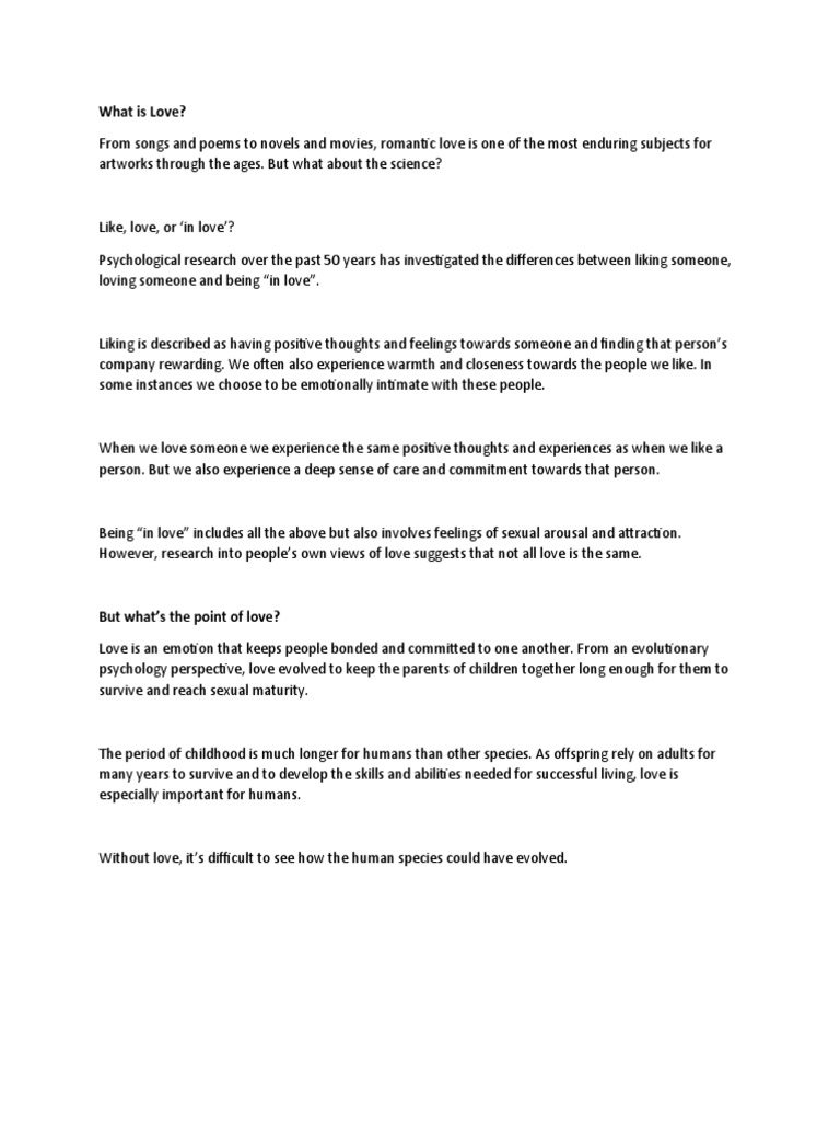 What Is Love | PDF