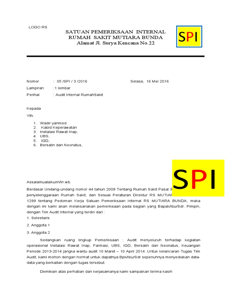 (Nadia) Surat Spi | PDF | Pengembangan Diri | Kesehatan Holistik