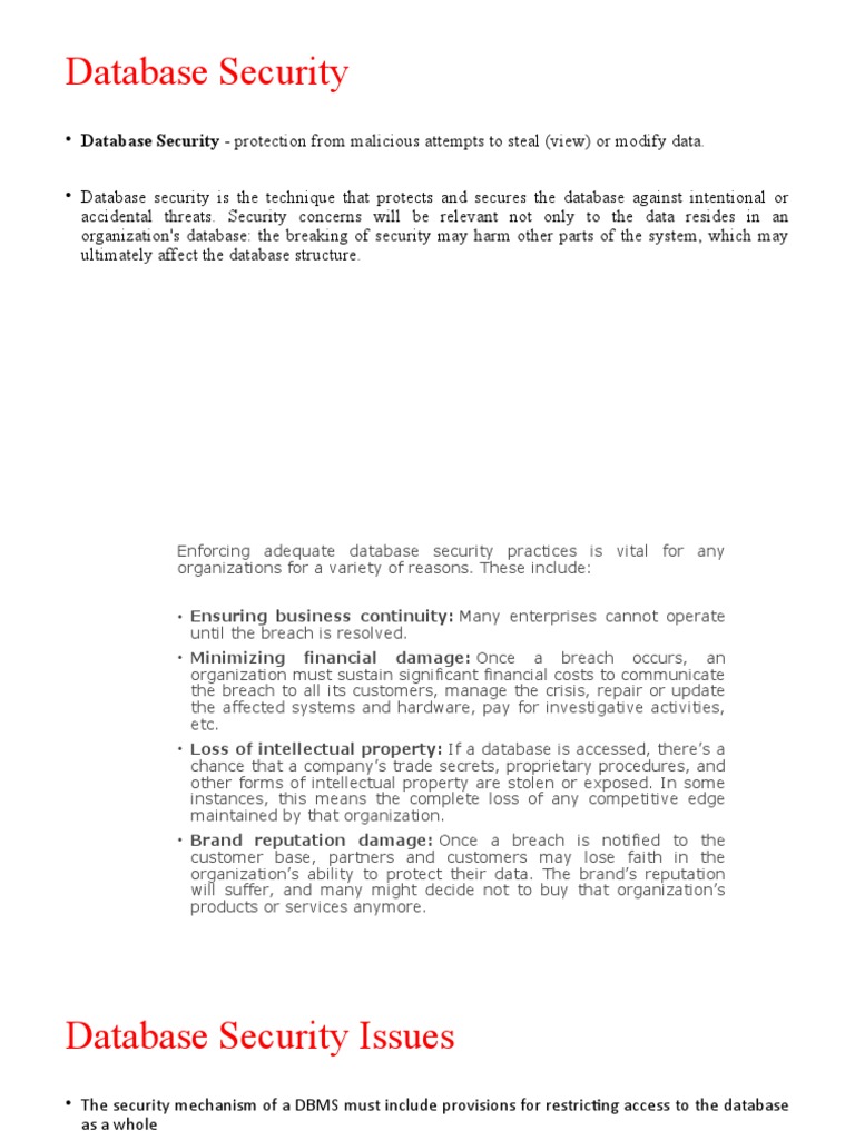 Database Security | Download Free PDF | Databases | Encryption
