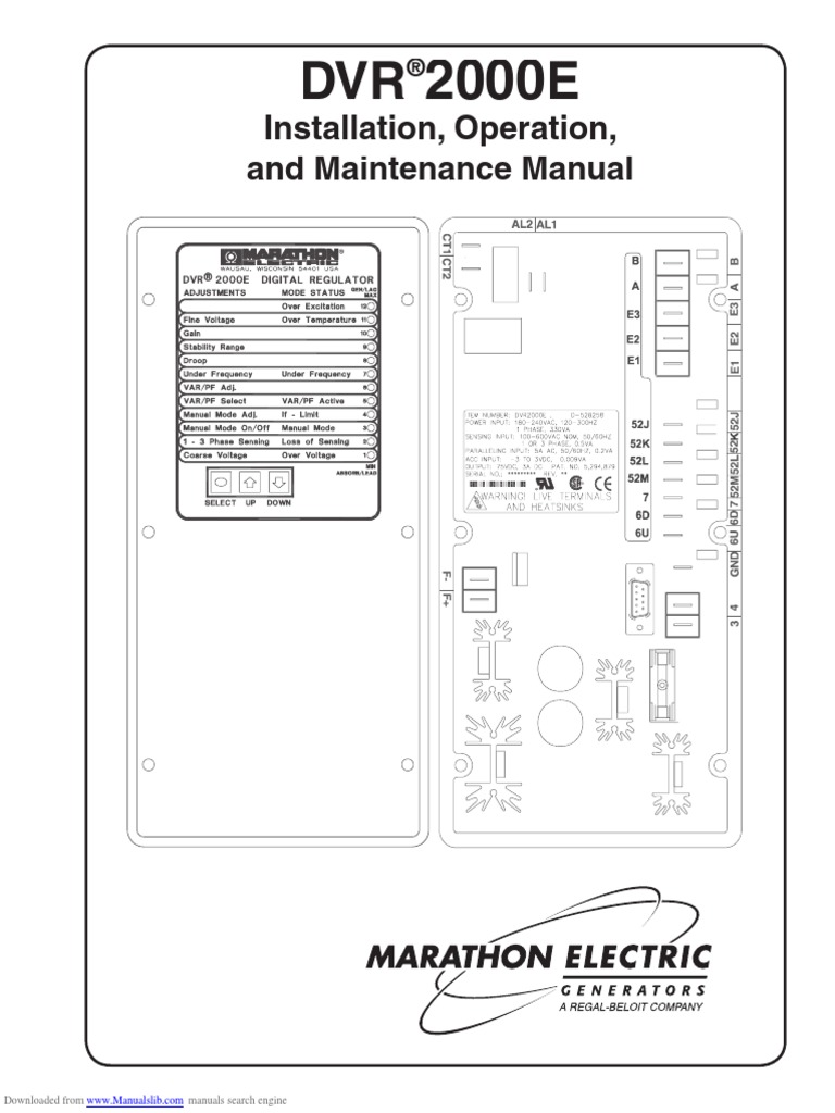 DVR E: Installation, Operation, and Maintenance Manual | PDF | Analog ...
