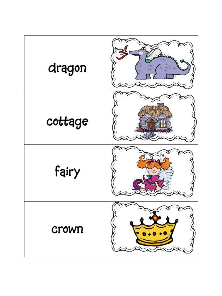 Fairytale Vocabulary Match | PDF