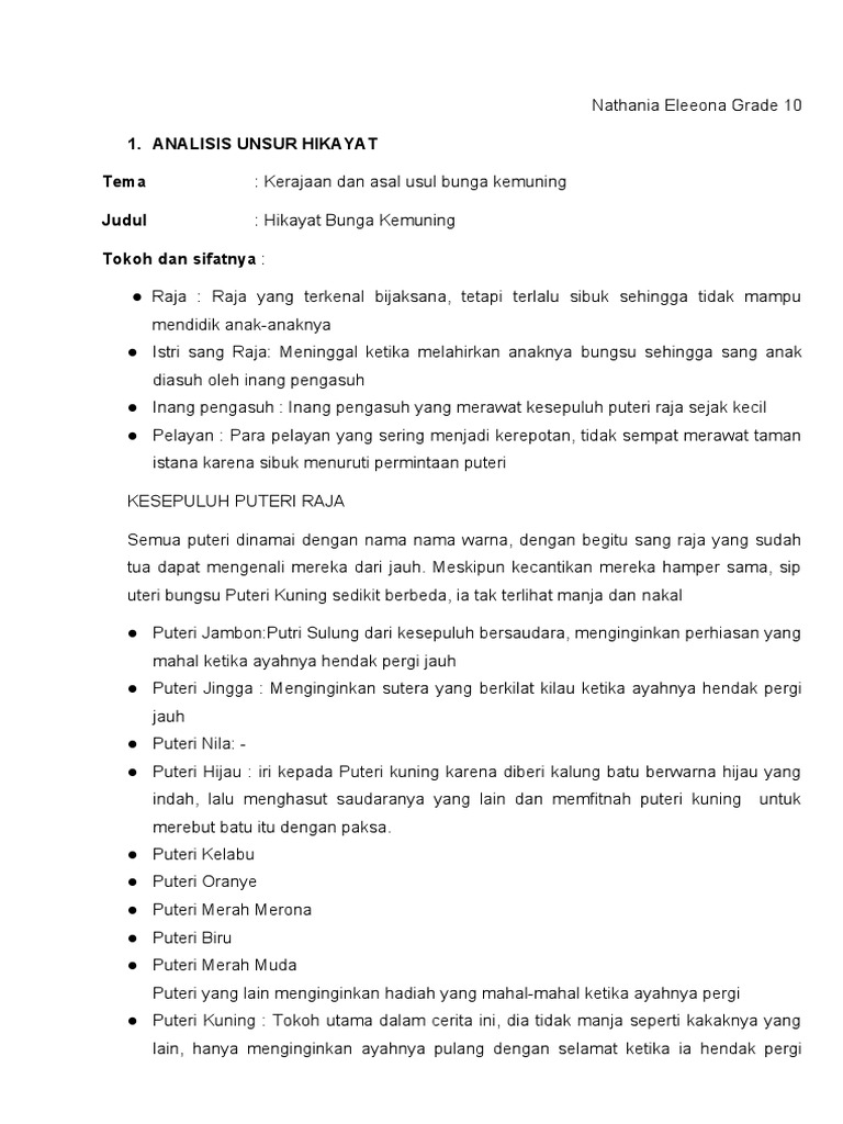 Hikayat Bunga Kemuning | PDF