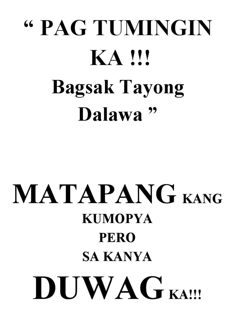 Hugot Exam | PDF