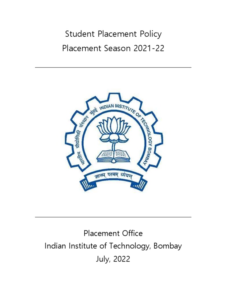 Student Placement Policy Placement Season 2021-22: Placement Office ...