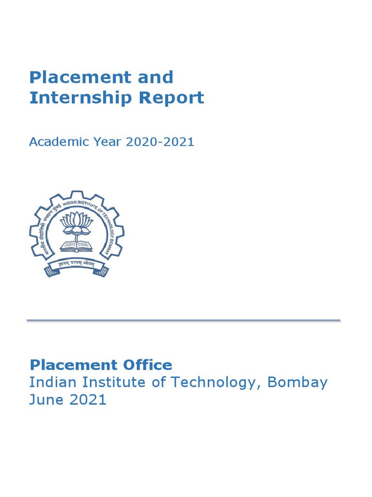 Placement and Internship Report | PDF | Internship | Job Hunting