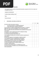 PUWER Assessment Checklist Template | PDF | Safety | Personal ...