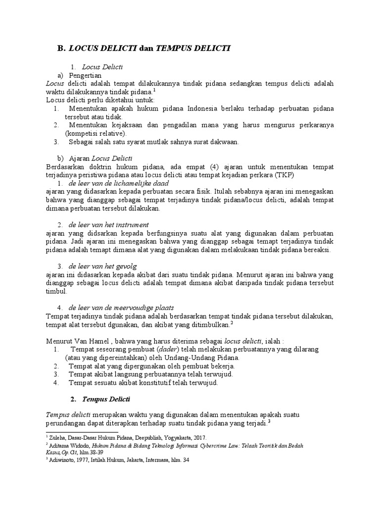 02 Locus Deliclti & Tempus Delicti Fix | PDF