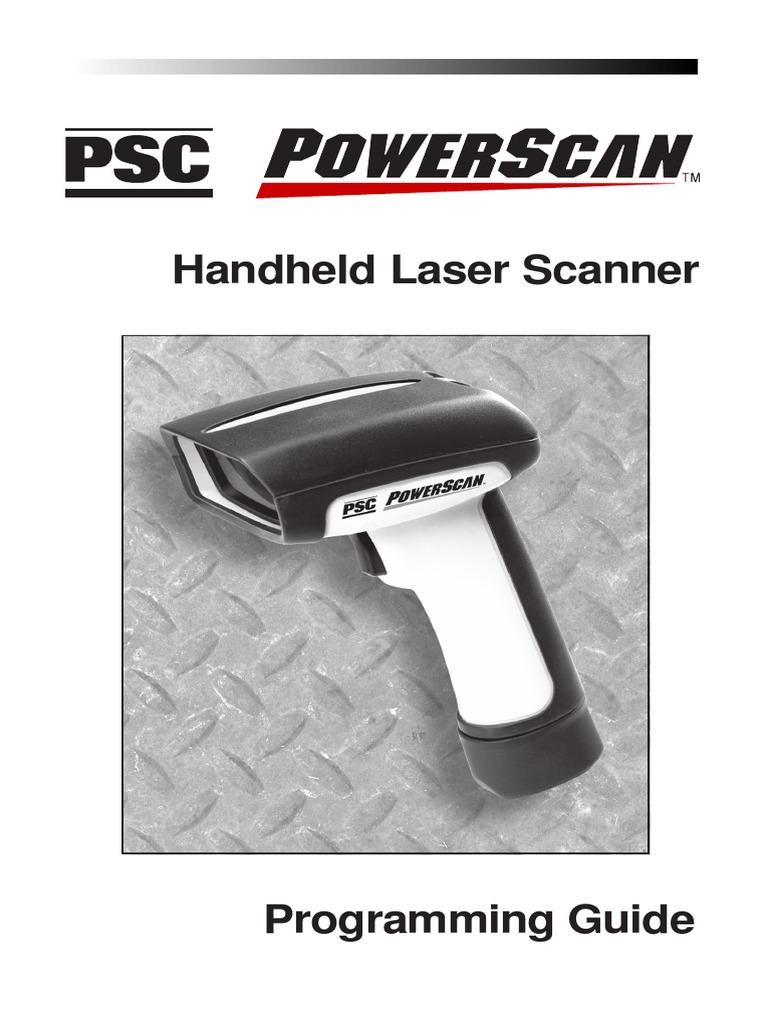 PSC-Powerscan Manual | PDF | Barcode | Image Scanner
