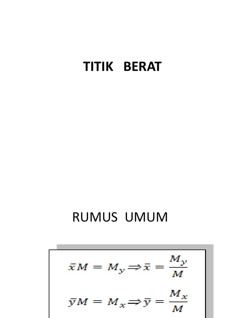 Titik Berat | PDF