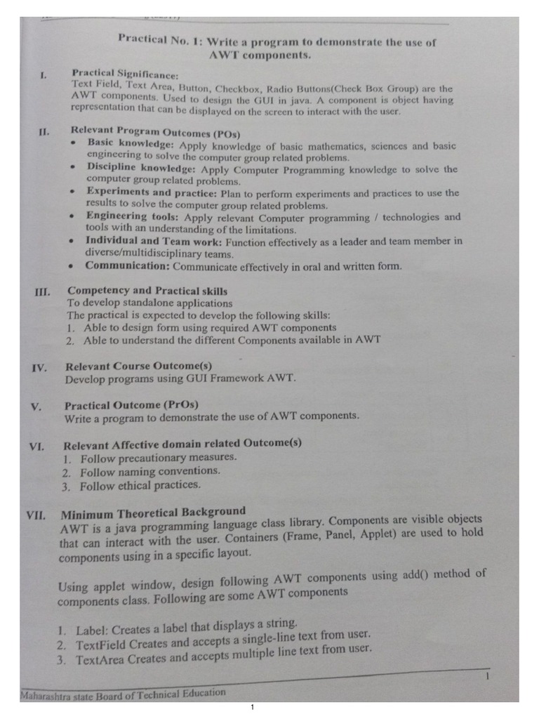 Ajp Practical No 1 | PDF