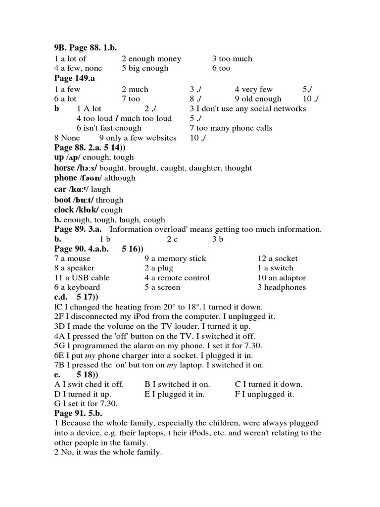 9B Solutions Book | PDF | Computer Hardware | Computer Science