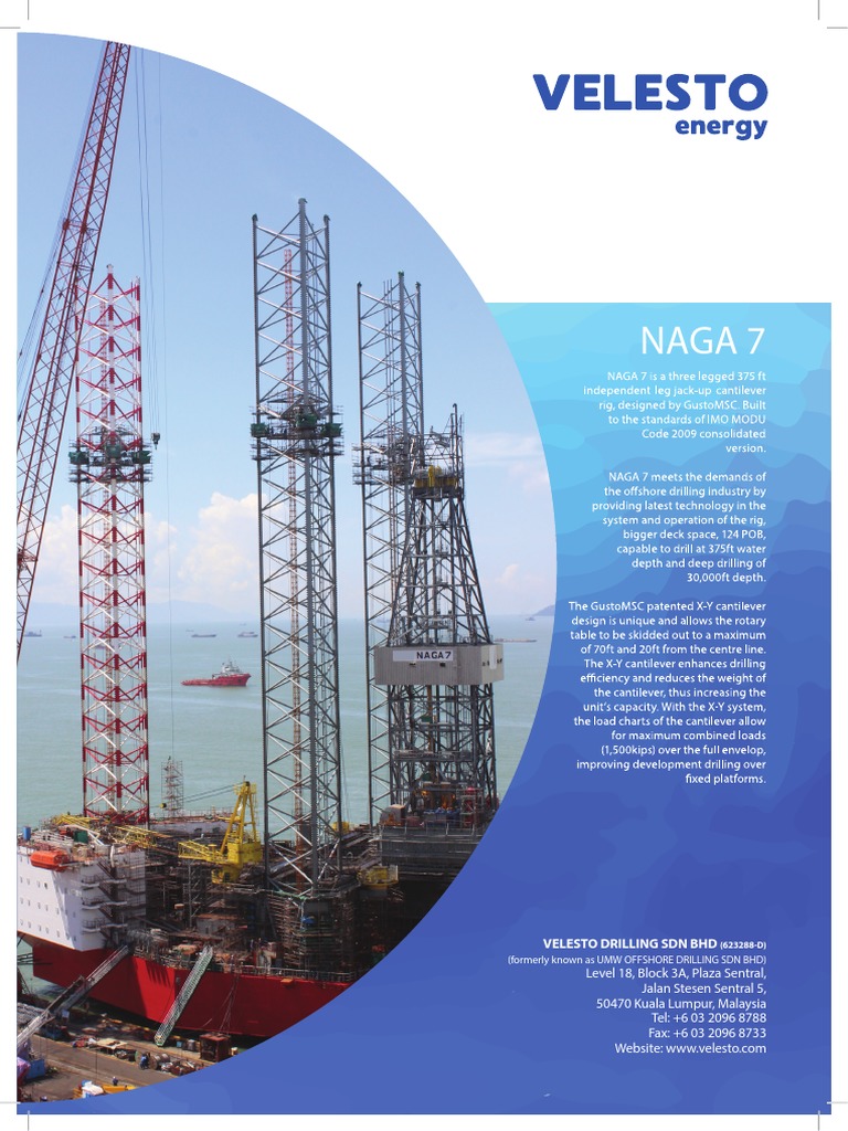 Offshore Drilling Rig Specs | PDF | Oil Well