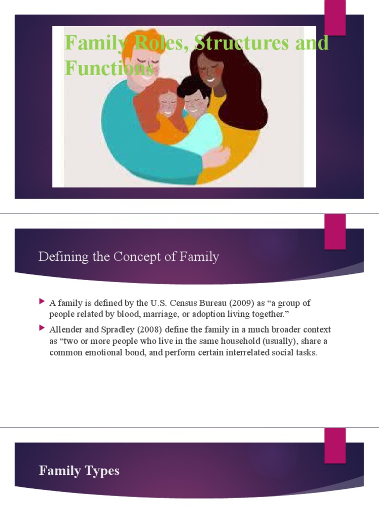 Family Roles, Structures and Functions | PDF | Family | Marriage