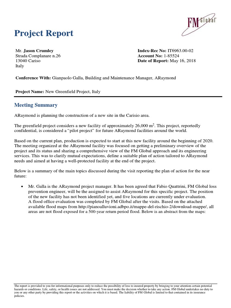 PRJ RPT New Greenfield Project Construction of A New Site EN | PDF ...