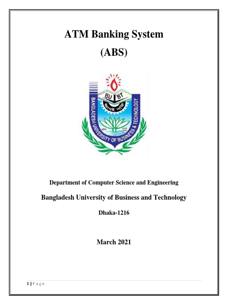 Atm Banking System Project Pdf Automated Teller Machine Personal