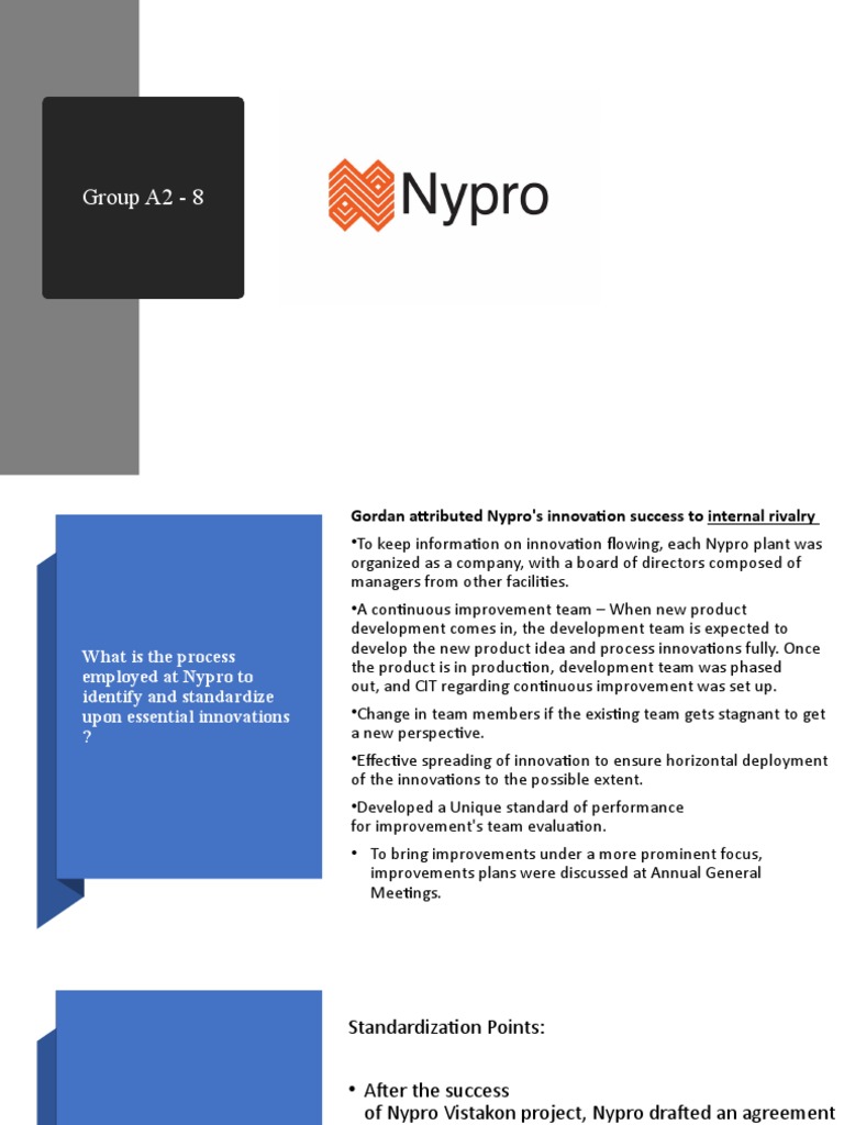 Nypro SCM | PDF | Innovation | Competition
