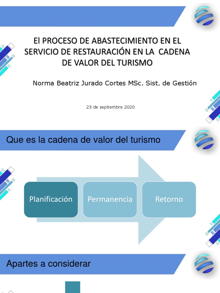 Abastecimiento en Restauración Turística | PDF | Logística | Turismo
