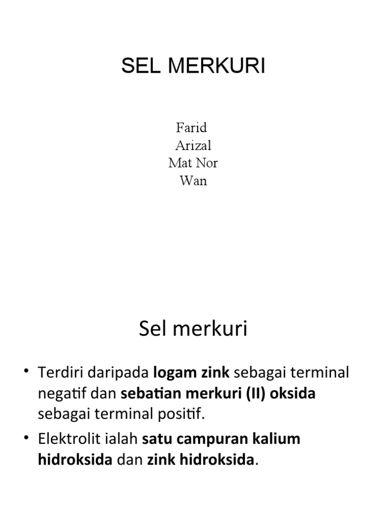 Sel Merkuri | PDF