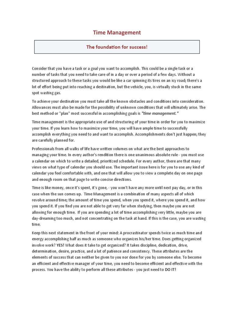 Time Management in Medical Education | PDF | Workweek And Weekend