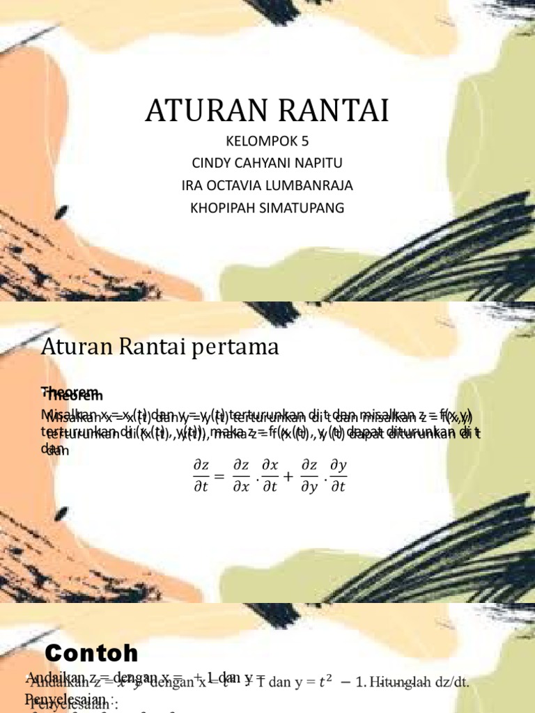 Aturan Rantai dalam Kalkulus Multivariabel | PDF