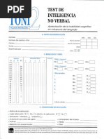 Test de Inteligencia No Verbal TONI-4 | PDF | Cociente de inteligencia ...