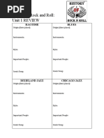 History of Rock and Roll: UNIT 1 ASSESSMENT | PDF | Jazz | Ragtime