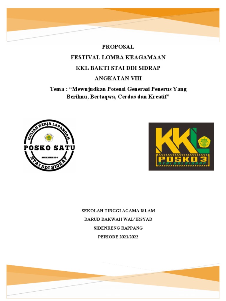 Proposal LOMBA FESTIVAL Keagamaan-3 | PDF