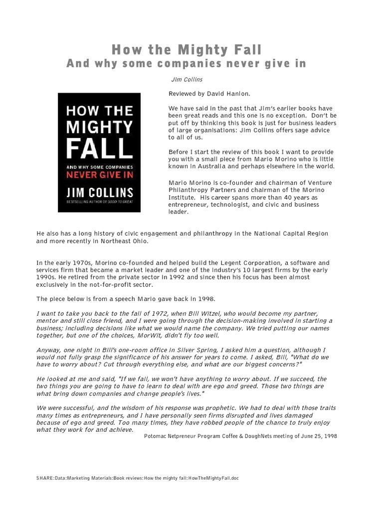 How The Mighty Fall | PDF | Hewlett Packard | Business