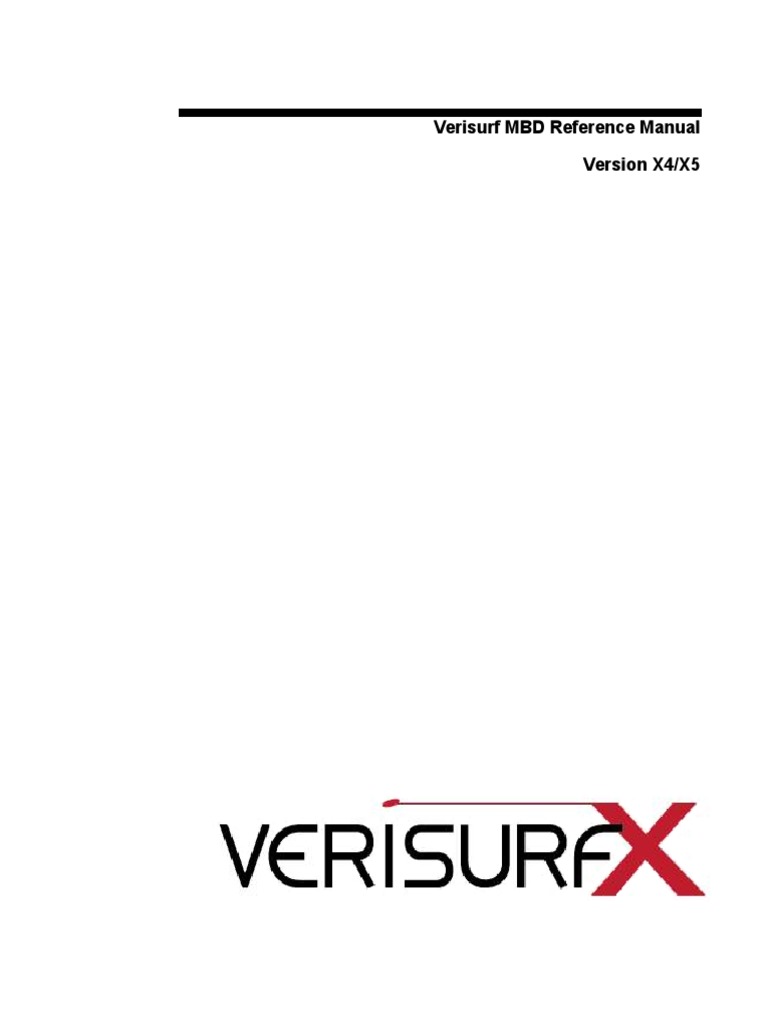 Verisurf MBD Reference Manual Version X4/X5 | PDF | Plane (Geometry ...