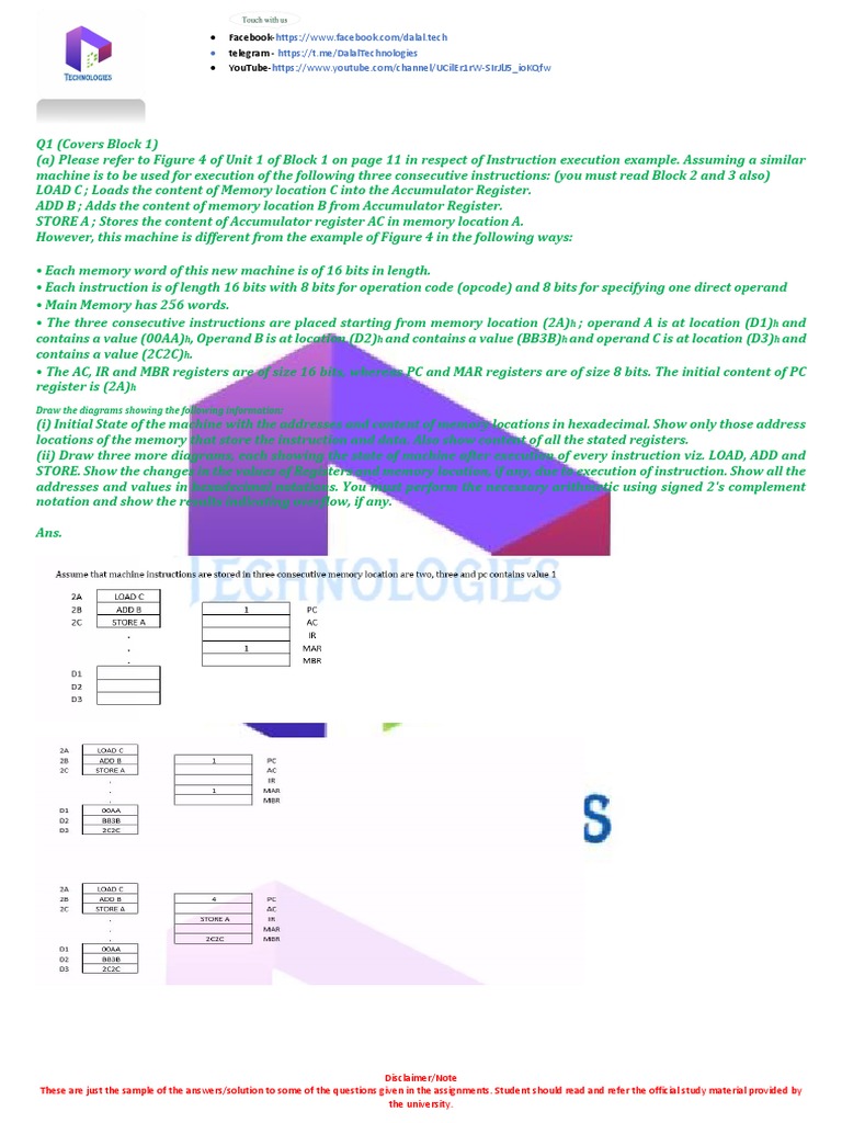 mcs-12 2020-21 | PDF | Input/Output | Central Processing Unit