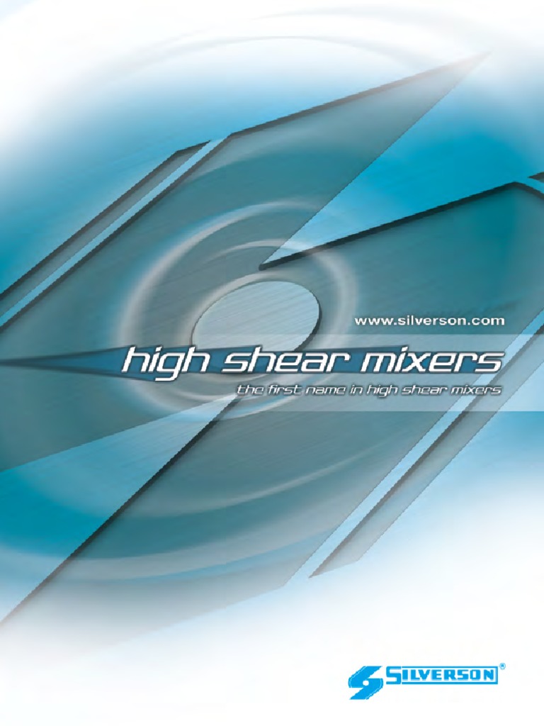 Silverson Brochure US | PDF | Pump | Emulsion