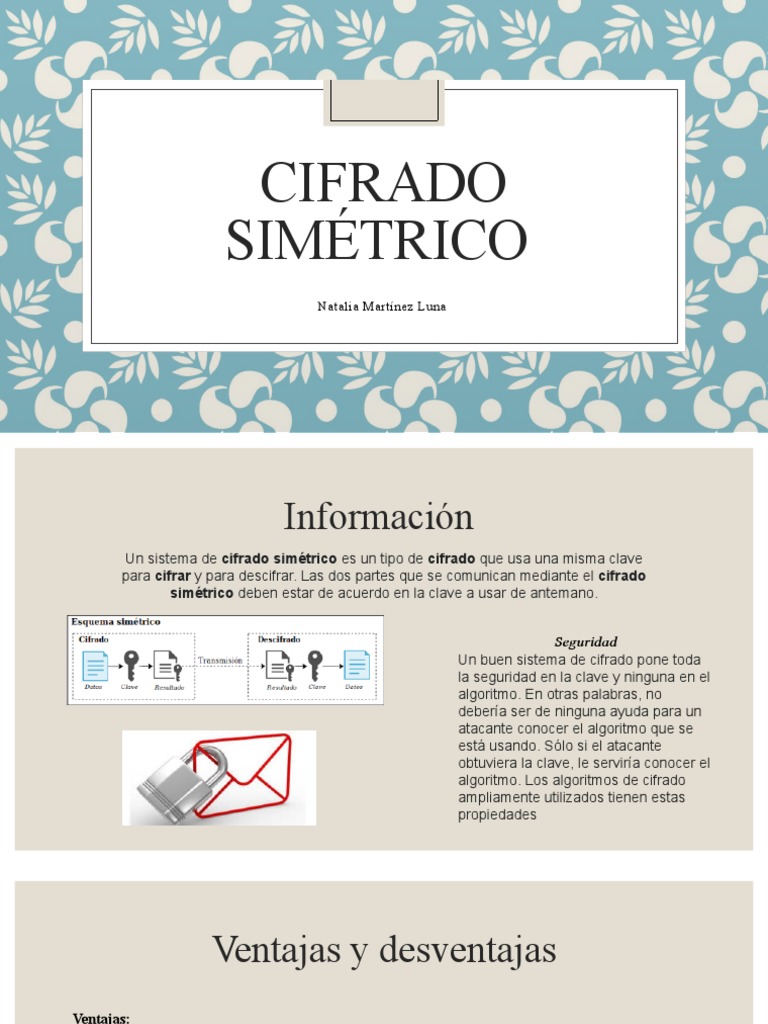 Cifrado Simétrico | PDF | Clave (criptografía) | Criptografía
