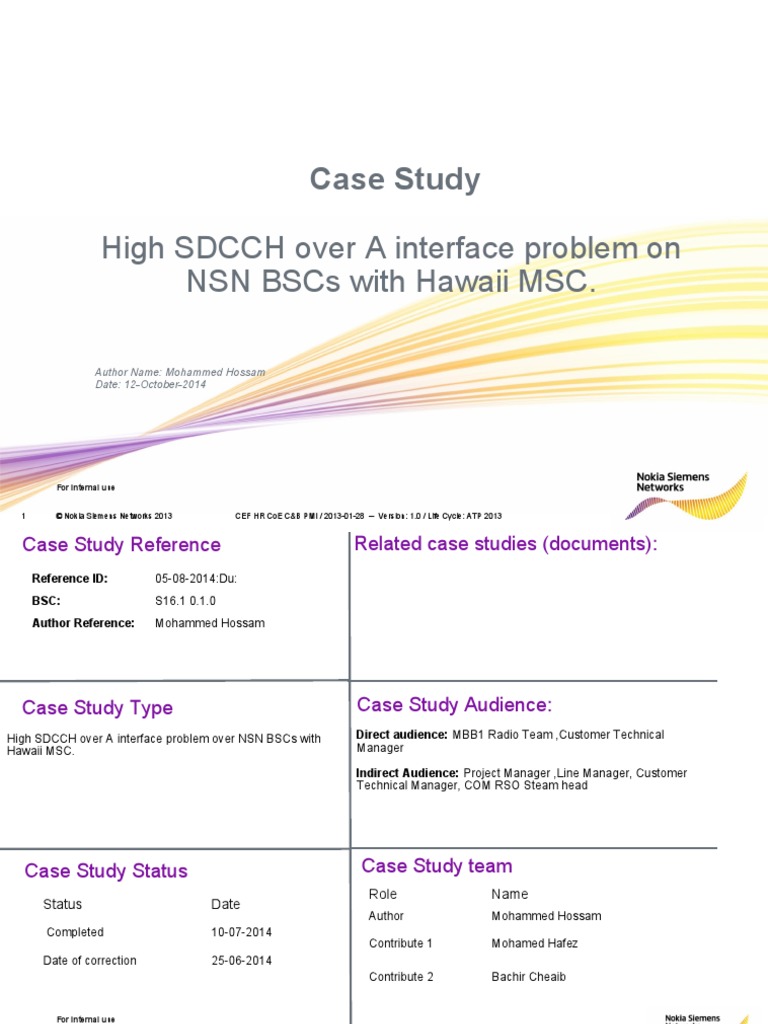 High SDCCH Over A Interface Problem On NSN BSCs With Hawaii MSC | PDF | Computing