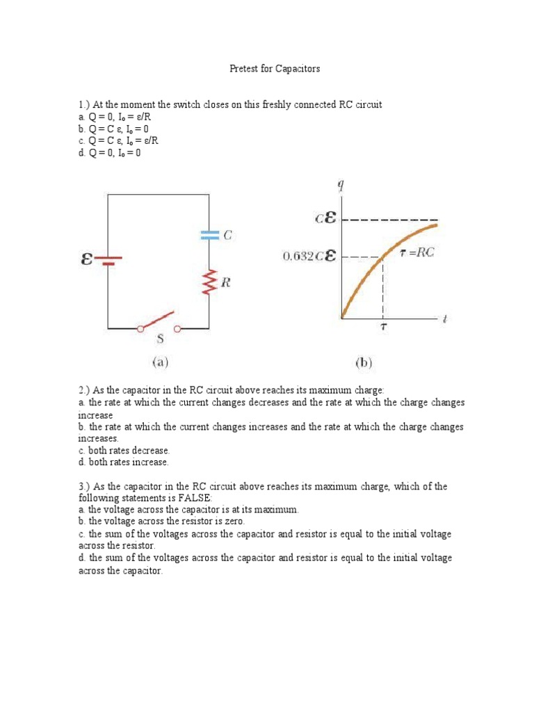 Physics G-12 Worksheet-4 Assignment | PDF | Capacitor | Electrical ... Physics G-12 Worksheet-4 Assignment | PDF | Capacitor | Electrical ...
