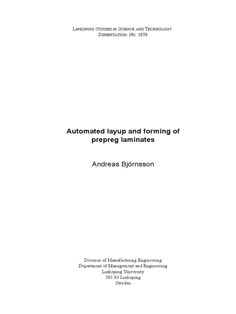 Automated Layup and Forming | PDF | Composite Material | Fibre ...