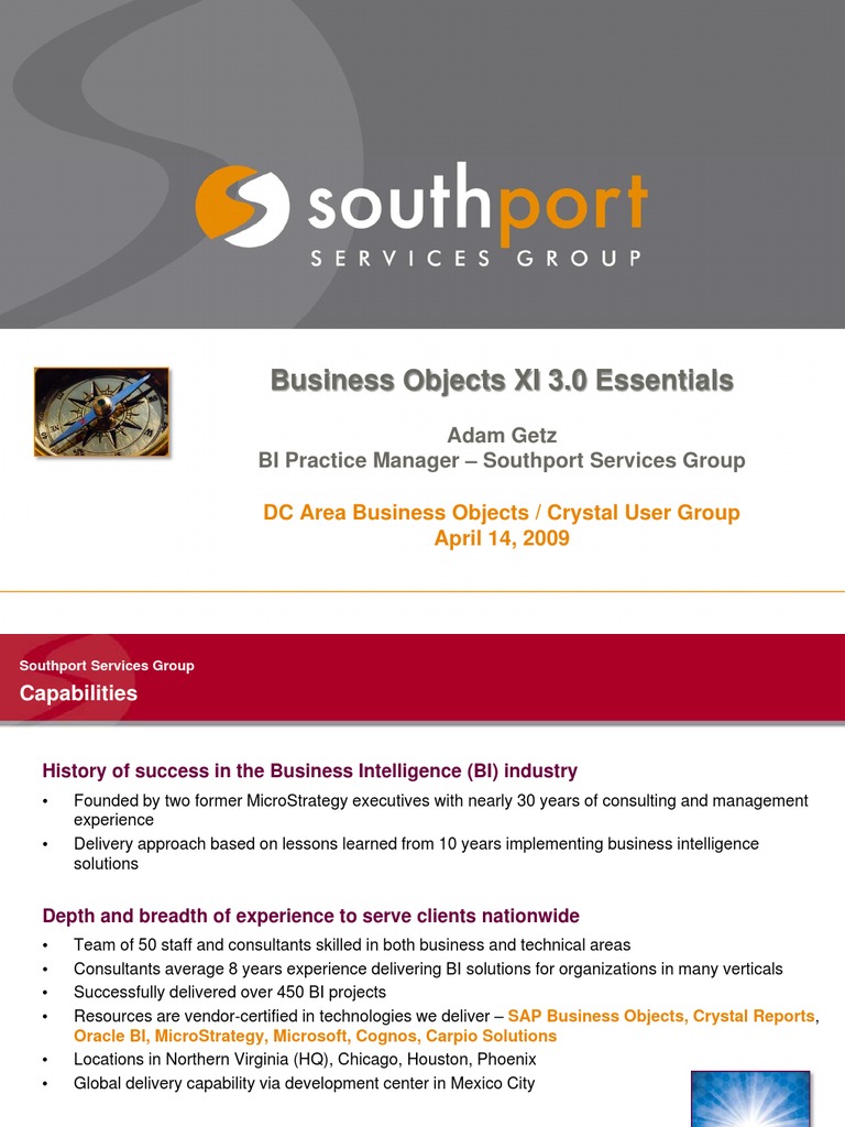 Business Objects XI 3.0 Essentials | PDF | Business Intelligence ...