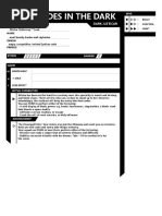 Vampire Revised Quickstart Sheet | PDF