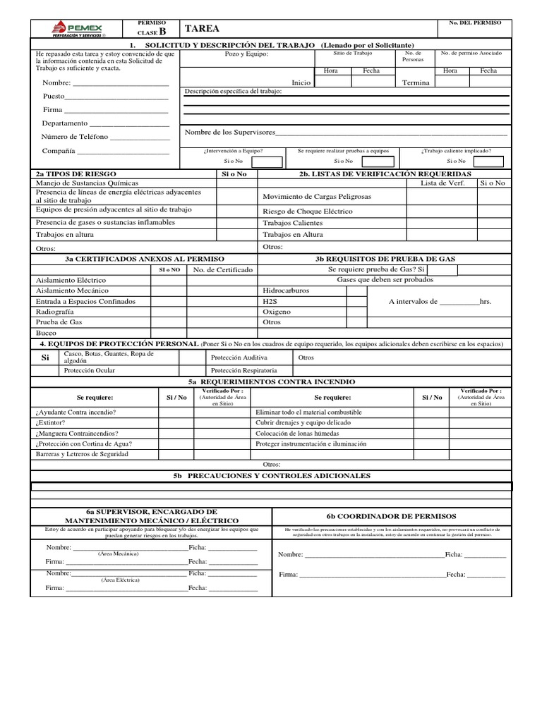 Formatos Editables Clase B SPPTR PPS Rev1 | PDF