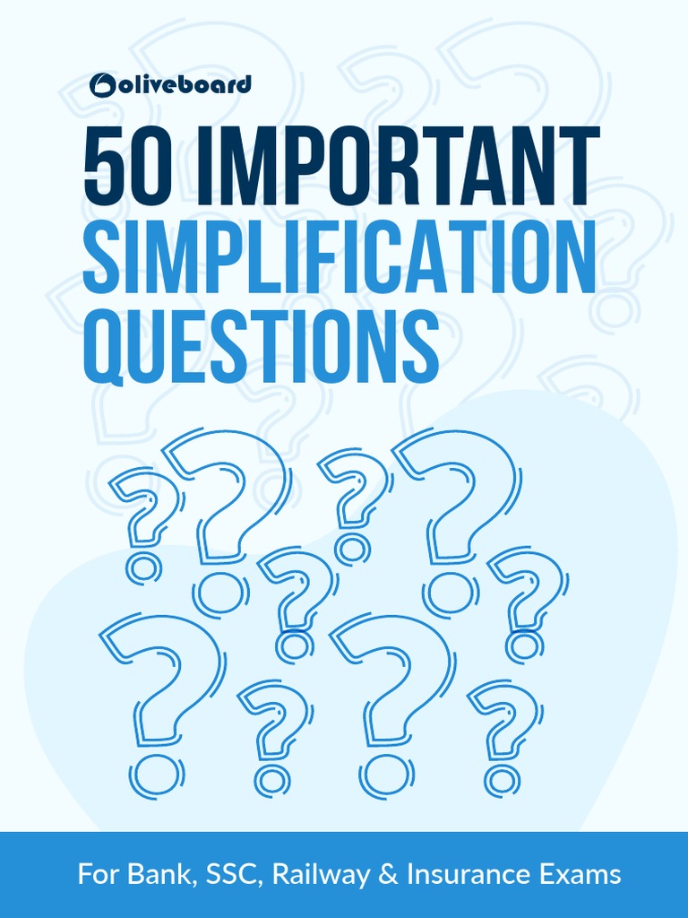 50 Important: Simplification Questions | PDF | Computing | Cyberspace