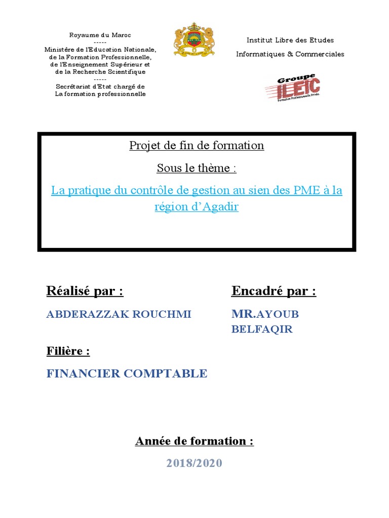 Ileic PFE | PDF | Audit | Contrôle interne
