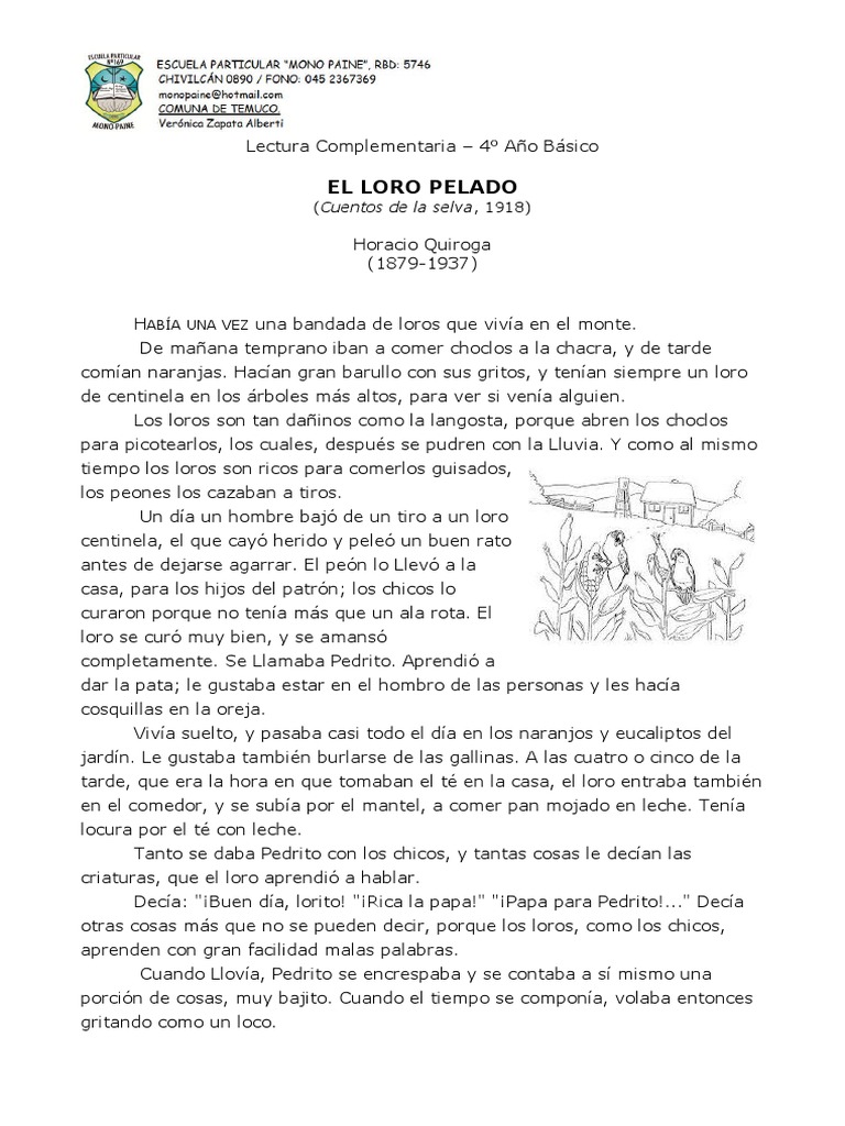 Lectura El Loro Pelado. | PDF