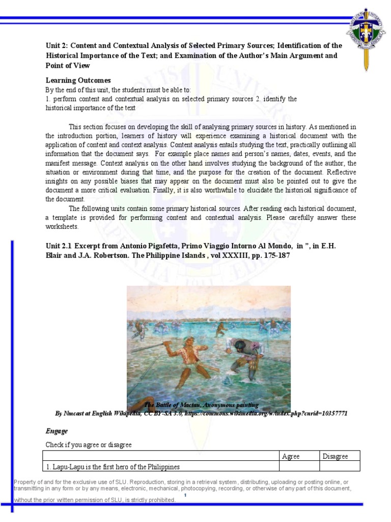 Ghist Module 1 Unit 2.1 | PDF