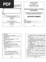 Most Essential Topics and Melcs For Ucsp | PDF