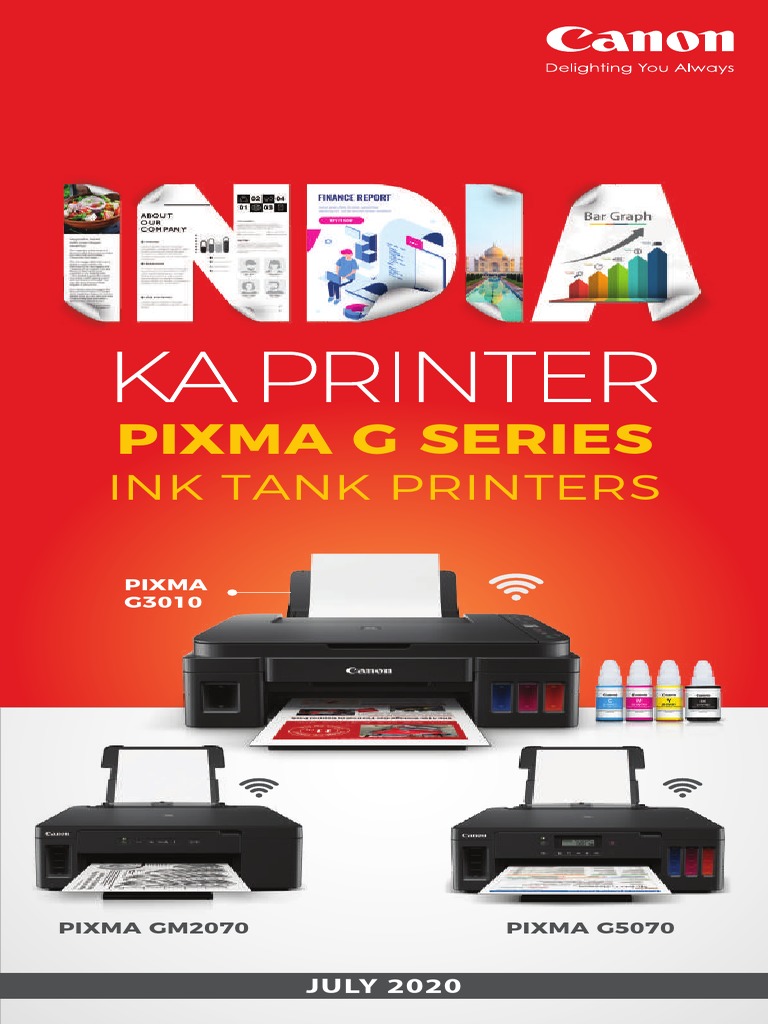 Canon PIXMA G Series Printer Overview | PDF | Printer (Computing ...