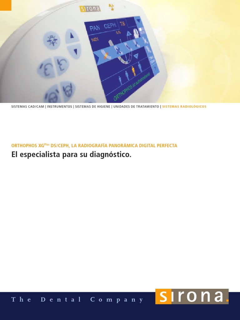 Orthophos Plus Resumen | PDF | Rayo X | Radiología