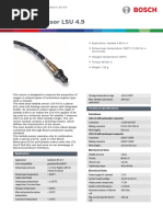 Bosch Lambda Sensor LSU 4.2 Datasheet | PDF