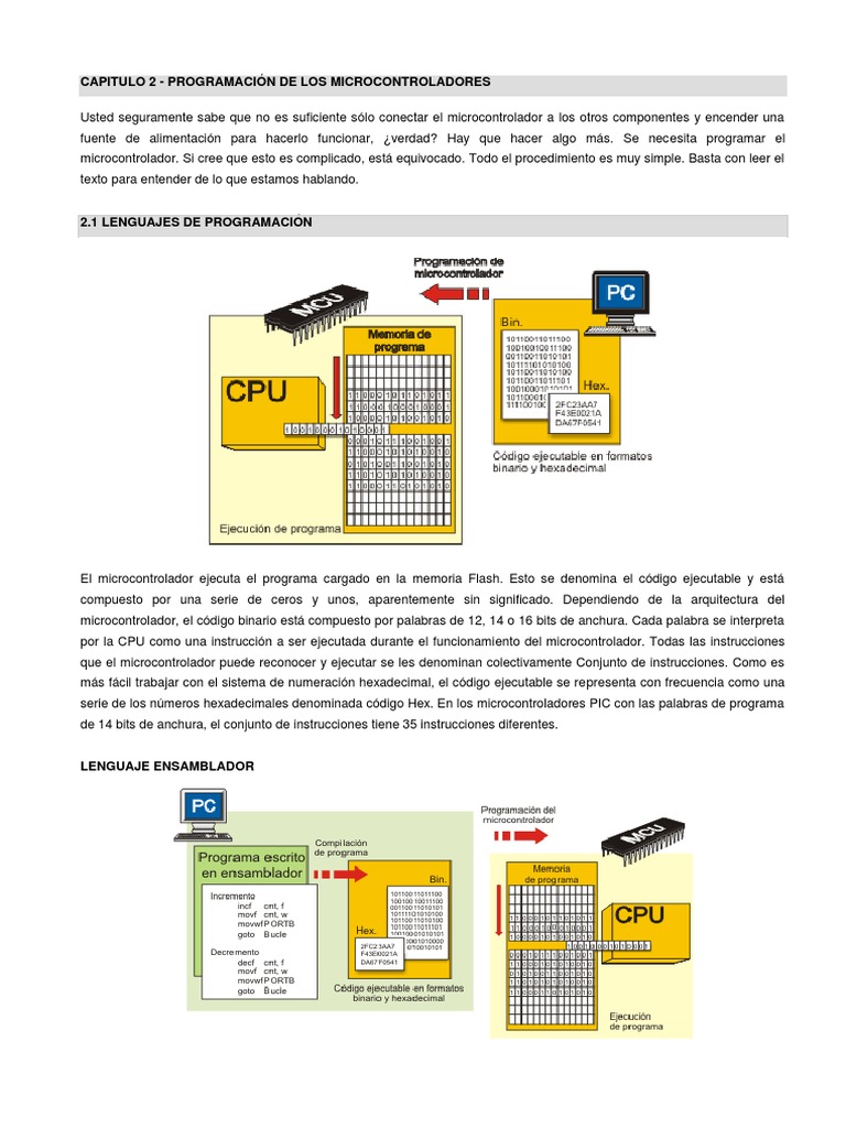 Capitulo II Programacion de Microcontroladores | PDF | Lenguaje ...