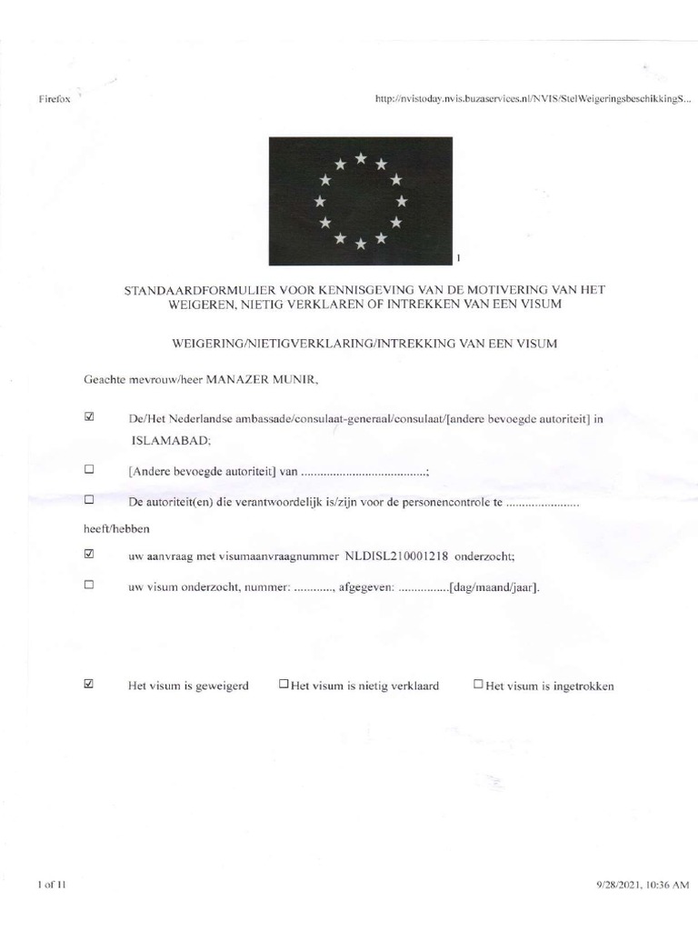 Refusal Letter | PDF